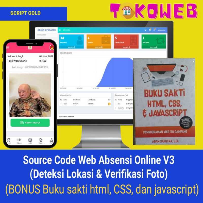 Jual Source Code Web Absensi Online (Deteksi Lokasi & Verifikasi Foto ...