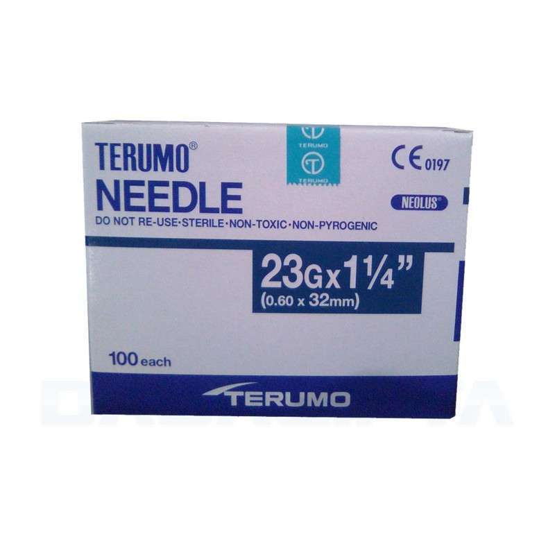Jual Needle 23G Terumo/ Jarum Suntik 23G Terumo/ Terumo Needle 23G x 1 ...