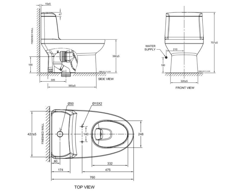 Jual Kloset Closet American Standard Milano Vortex OP Toilet set di ...