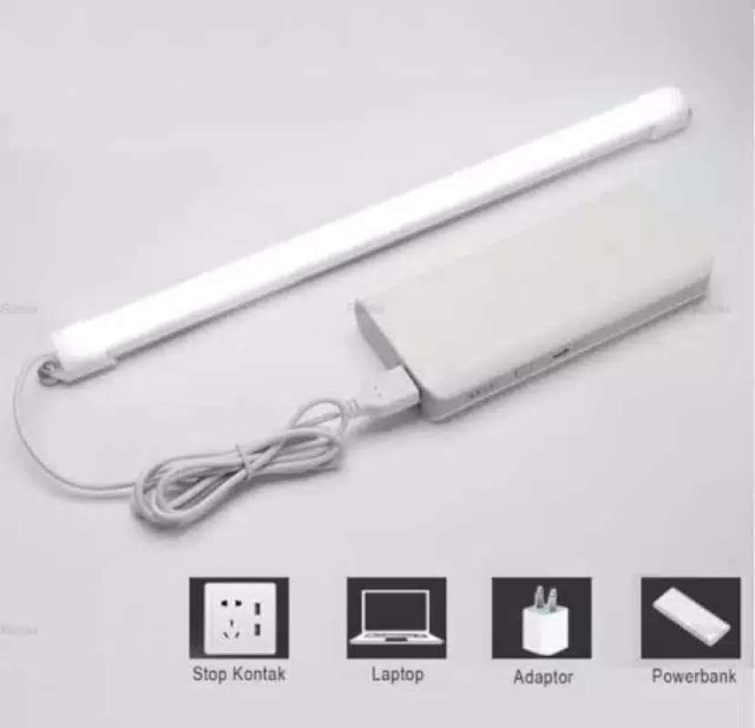 Promo Lampu Neon Panjang Strip Tabung Led Usb Belajar Kerja Rumah Dapur ...