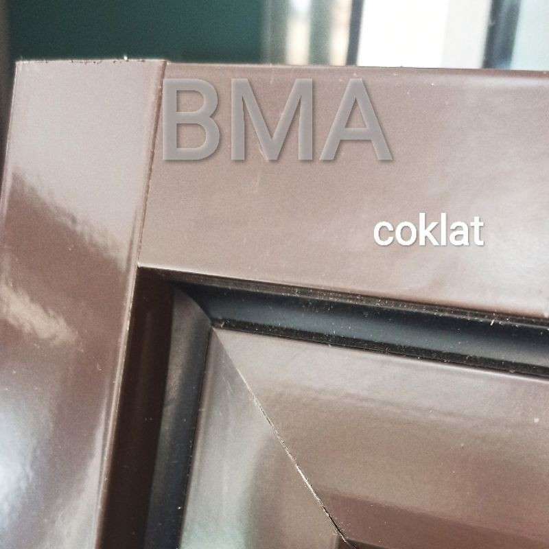 Jual jendela aluminium 40x100 bovenli casement murah promo - Coklat ...