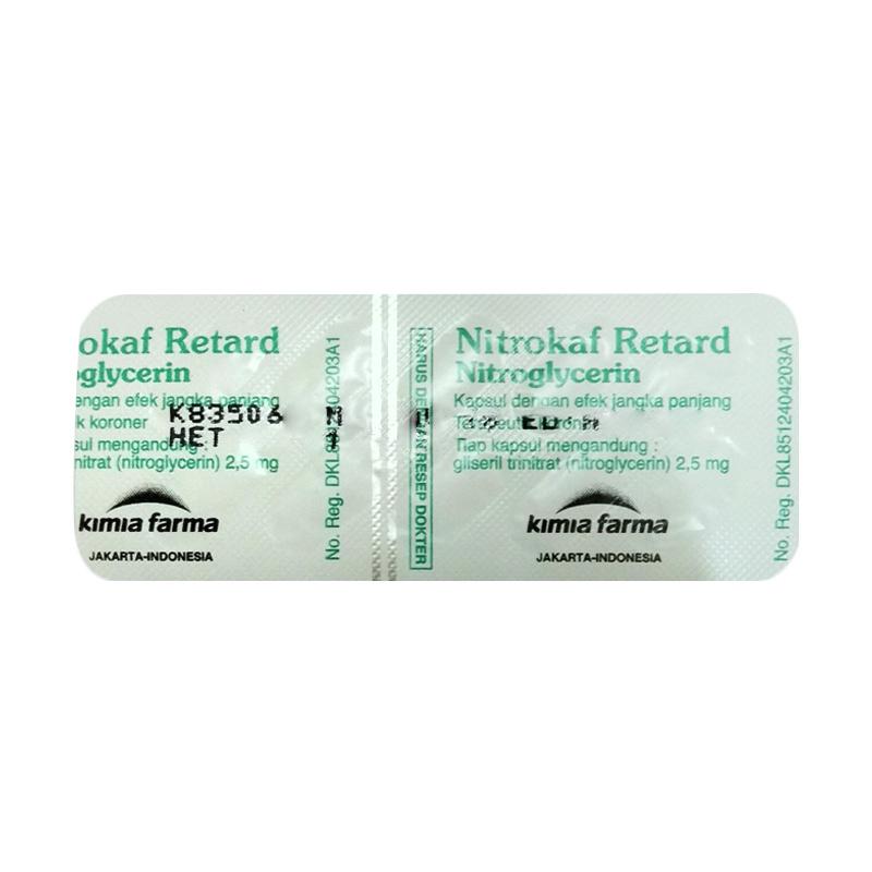 Jual Kimia Farma Nitrokaf Retard Obat Kesehatan [10 Kapsul] di Seller ...