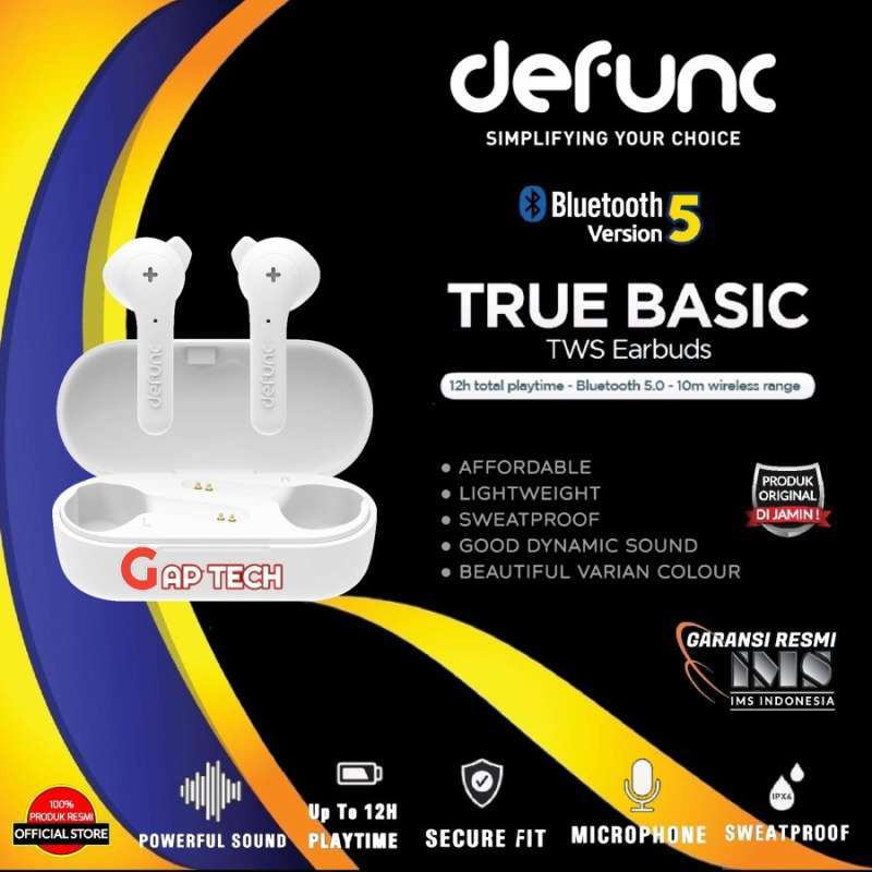 Jual Defunc True Basic True Wireless Earbuds / TWS From Sweden Original ...
