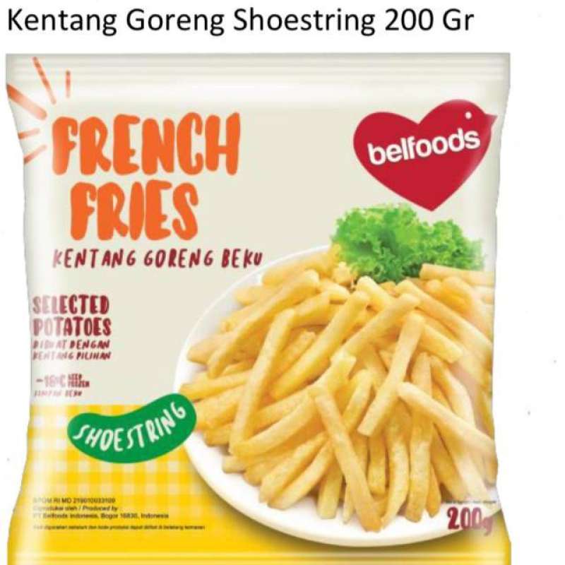 Jual Belfoods Kentang Goreng Lurus Shoestring 200 Gram / French Fries ...