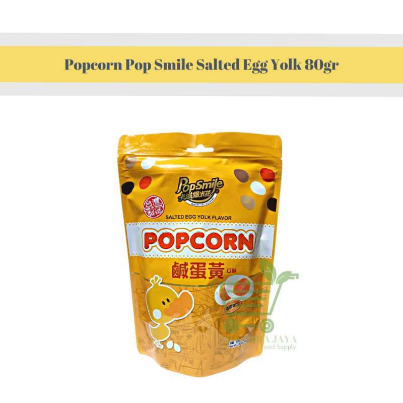 Jual Popcorn Pop Smile Salted Egg Yolk 80gr di Seller Chandra Jaya Food ...