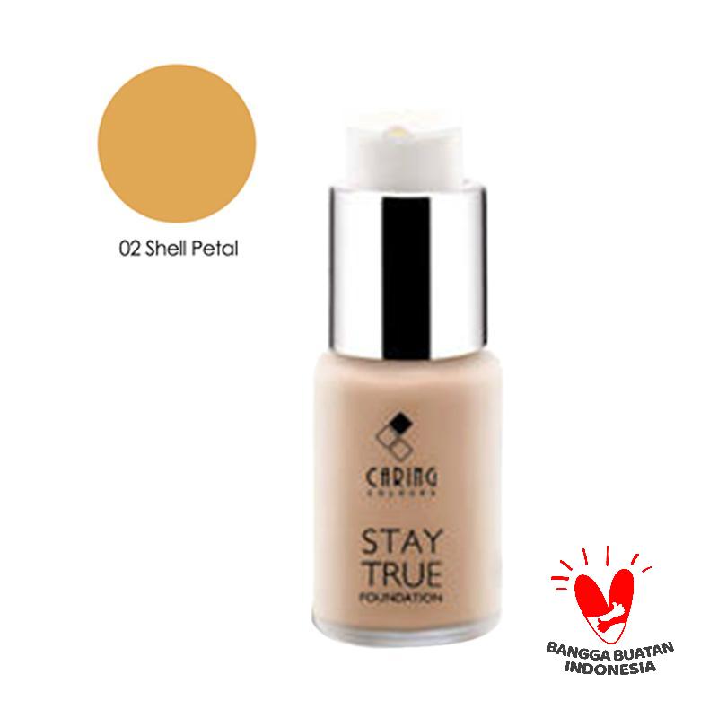 Jual Caring Colours Stay True Foundation - 02 Shell Petal di Seller ...