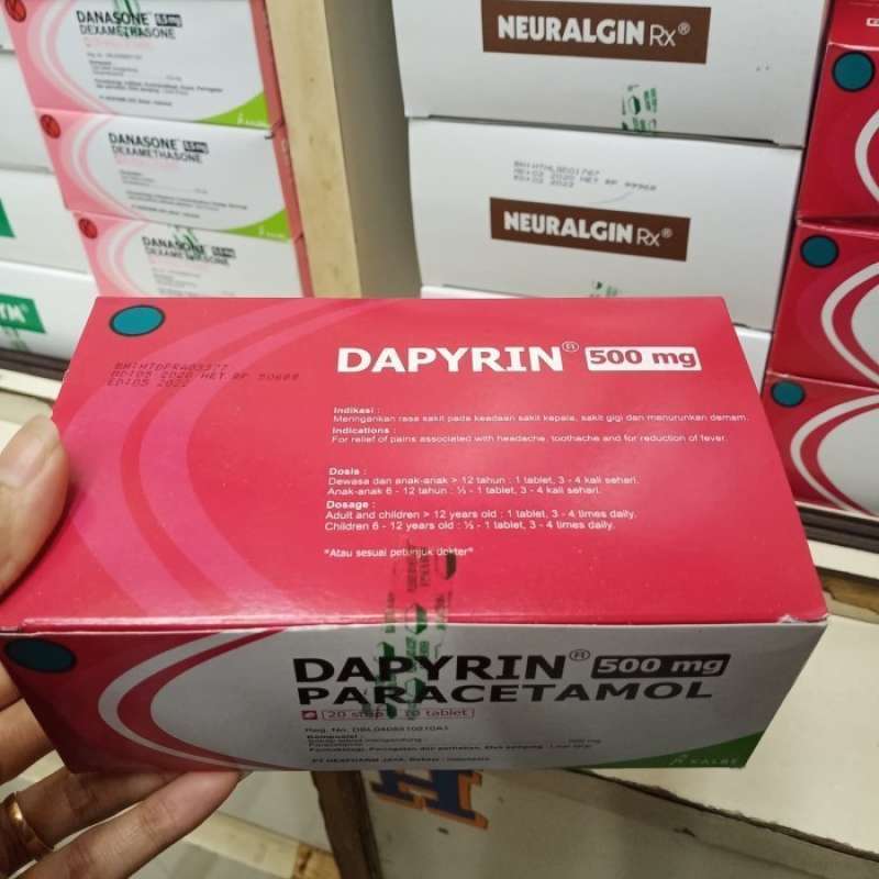 Promo Original produk Dapyrin.500mg tablet-box. - azam medika Diskon 6% ...