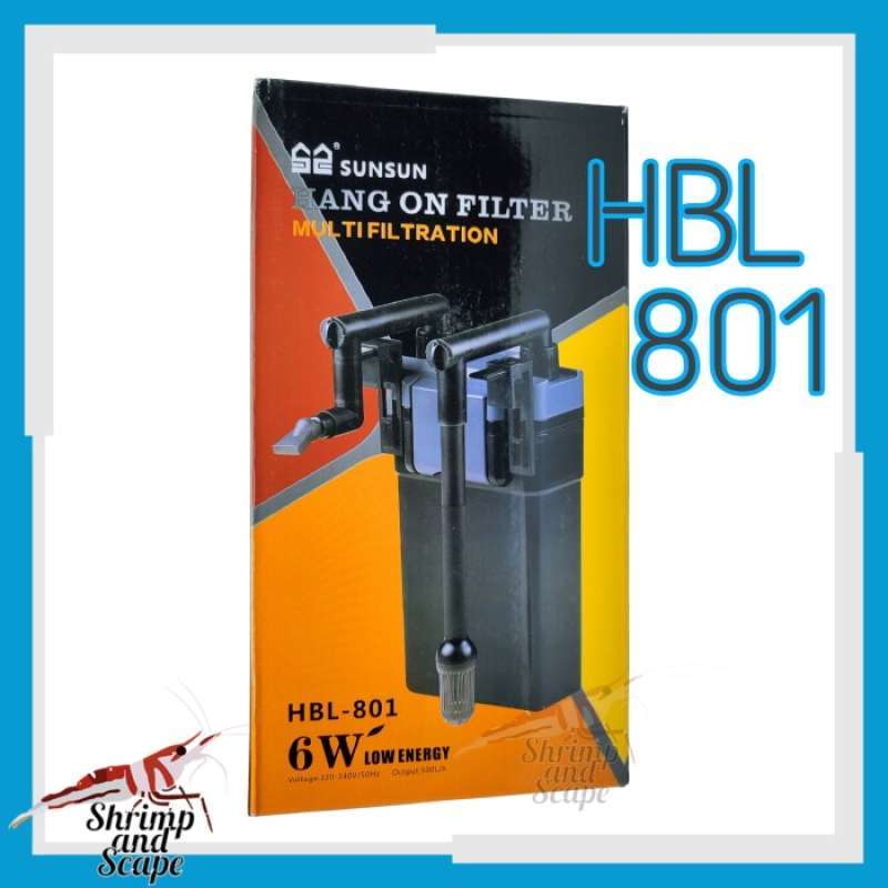 Jual SUNSUN HANG ON FILTER CANISTER MULTI FILTRATION HBL-801 AQUASCAPE ...