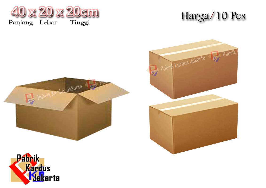 Jual kardus box packing polos 40x20x20cm di Seller PABRIK KARDUS ...