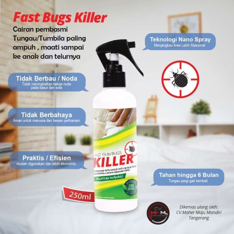 Promo FAST GUN BUGS KILLER SEMPROT PEMBASMI PEMBUNUH ANTI KUTU KASUR MURAH - 250Twin - 250ml ...