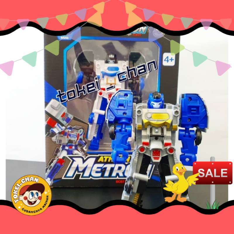 Promo MAINAN TOBOT ATHLON 5 METRON Robot berubah menjadi Kereta Diskon ...