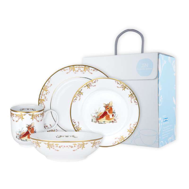 Jual ZEN X SANDRA DEWI Dinner Set Nutcracker Bambi Mix + Parcel Box di ...