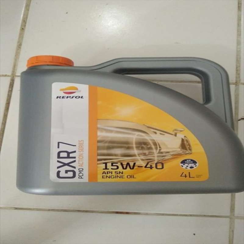 Jual Oli Mesin Mobil Bensin Repsol GXR 7 15W-40 SN 4 Liter Galon di ...