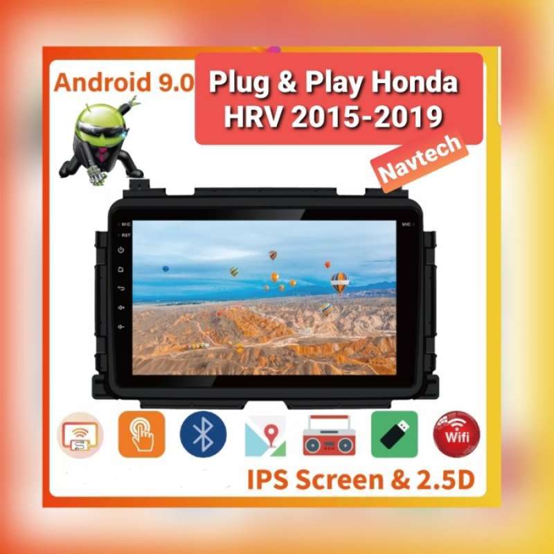 Jual Head unit android 9 inch 2GB oem HONDA HRV 15-19 IPS 2.5D SPLIT ...