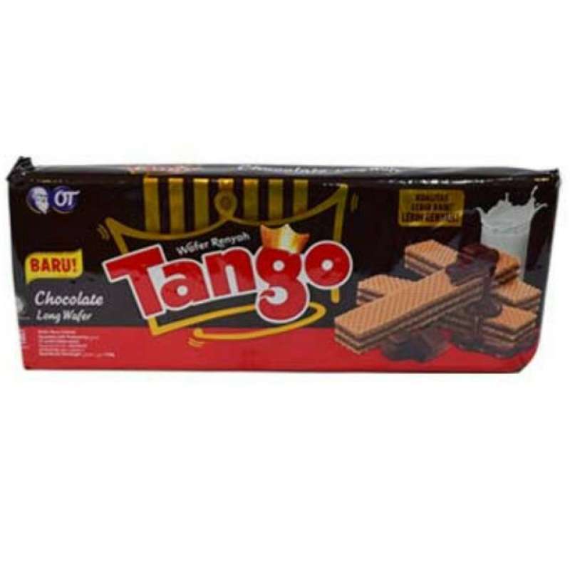 Jual Tango Long Wafer Chocolate & Vanilla 130gr - Wafer Tango Cokelat ...