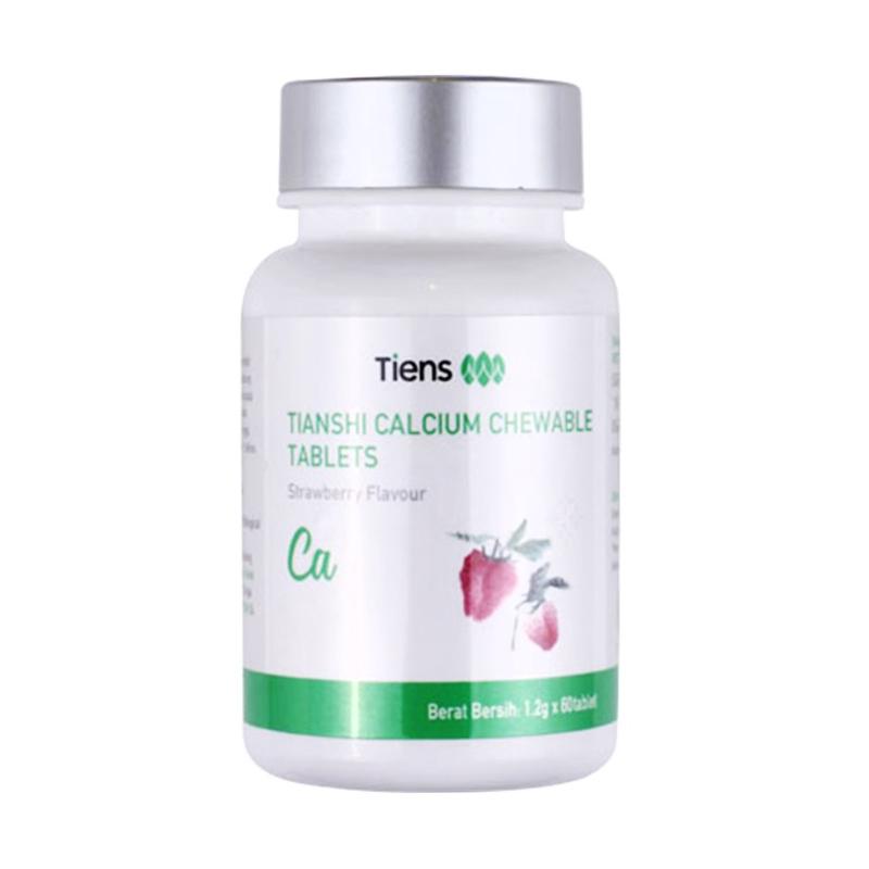 Jual Tiens Rasa Strawberry Kalsium Peninggi Badan Tablet Kunyah [60 ...