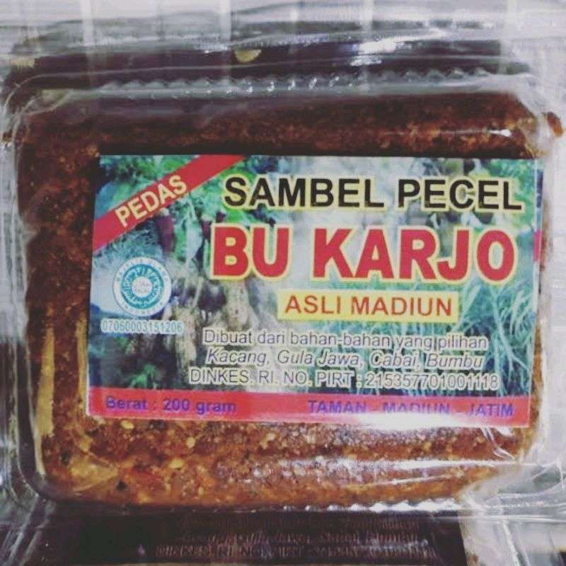 Jual Bumbu Pecel / Sambel Pecel Asli Madiun Cap Bu Karjo di Seller ...