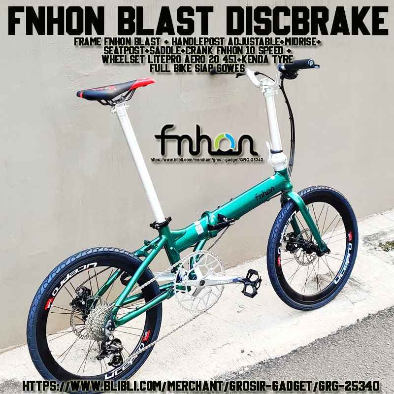 Jual Sepeda Lipat Custom Fnhon Blast 10 Speed Shimano Tiagra Warna Baru ...