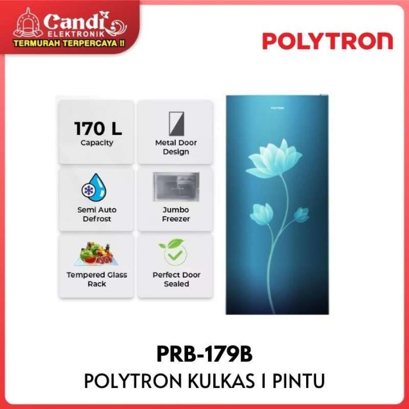 Jual Polytron Kulkas 1 Pintu Prb-179b / Prb-179r Di Seller Candi ...