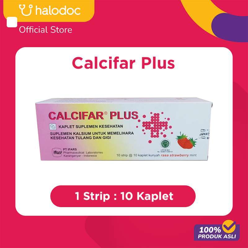 Jual Calcifar Plus 10 Kaplet Di Seller Halodoc Official Store - Apotik ...