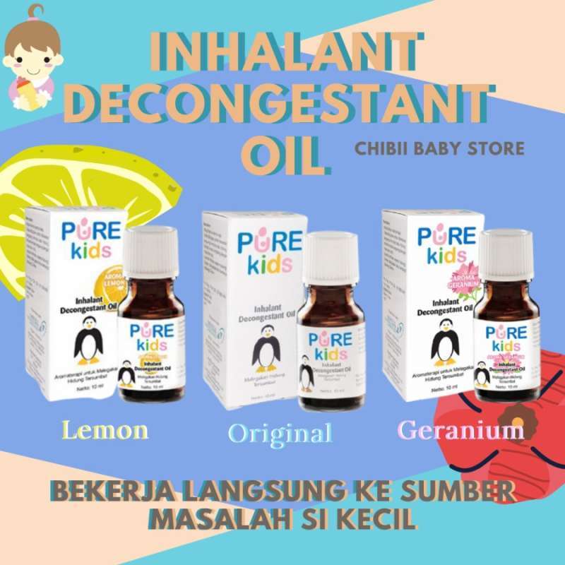 Jual Pure Kids Pure Baby Inhalant Decongestant Oil Untuk Hidung ...
