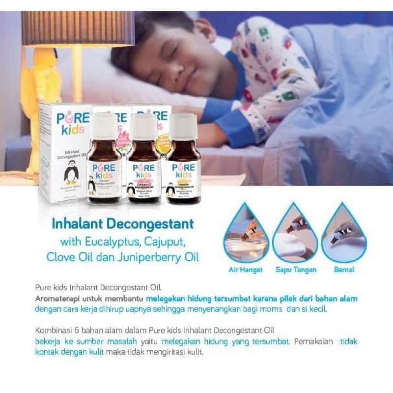 Jual Pure Kids Pure Baby Inhalant Decongestant Oil Untuk Hidung ...