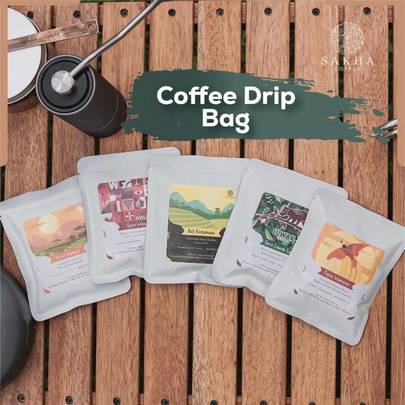 Jual Sakha Coffee Drip Bag Arabica Kopi Instan Siap Seduh 5 Dan 10 Pcs ...