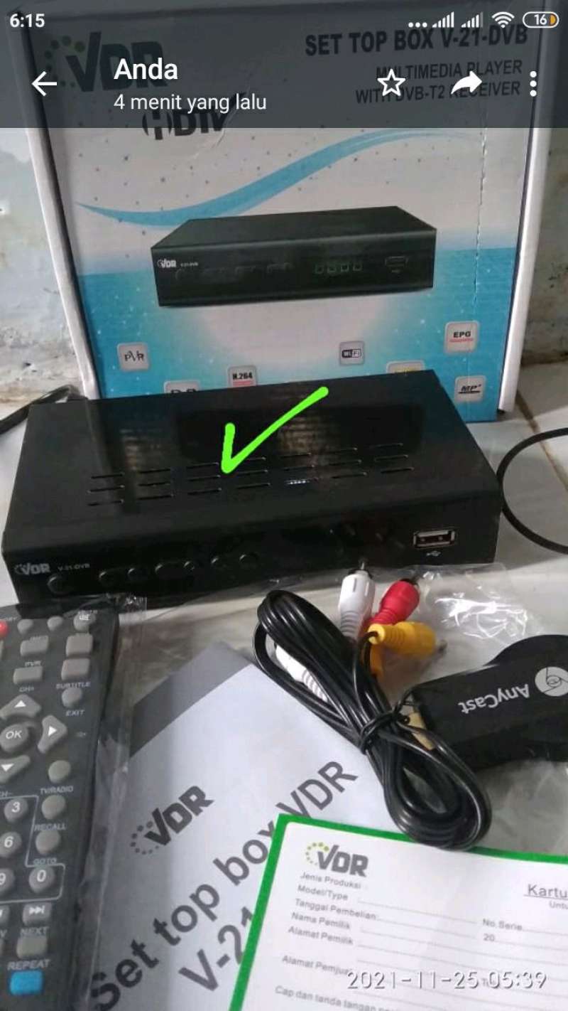 Jual SET TOP BOX V2 DVB T2 digital VDR terbaru body besi TV tabung jadi ...