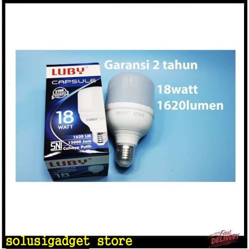 Promo Lampu LED CAPSULE 18 watt Merk LUBY Cahaya Putih Garansi 2 tahun ...