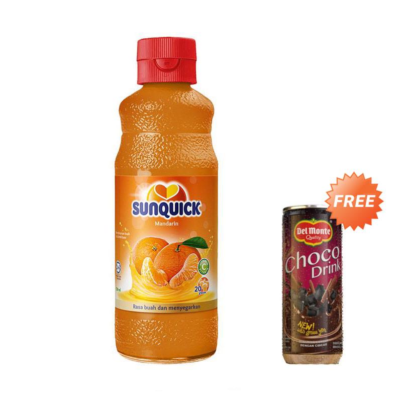 Jual Sunquick Mandarin Sirup [330 mL/ Standard] + Free Del Monte Choco ...