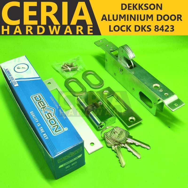 Jual Dekson Aluminium Hook Lock 8423 Kunci Pintu Sliding Aluminium Kait ...