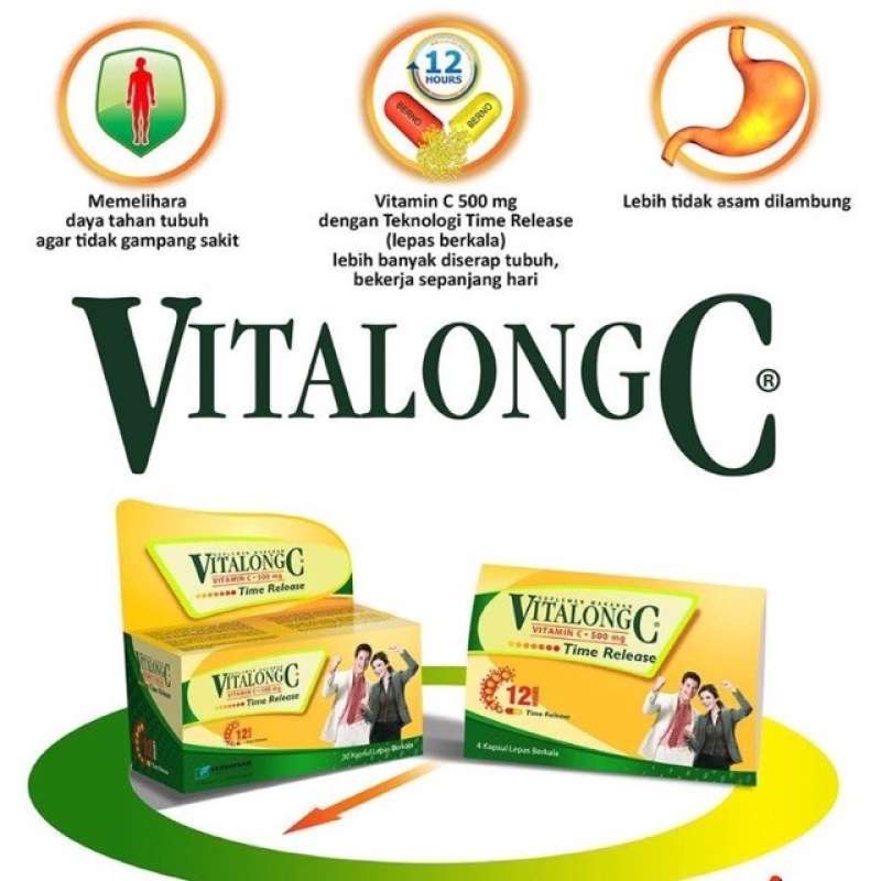 Promo Vitalong C 500 Mg Strip @ 4 Kapsul - Suplemen Kesehatan Dan Daya ...