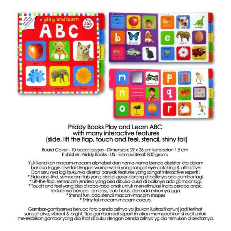 Jual Priddy Books Play And Learn Abc With Many Interactive Features Di ...