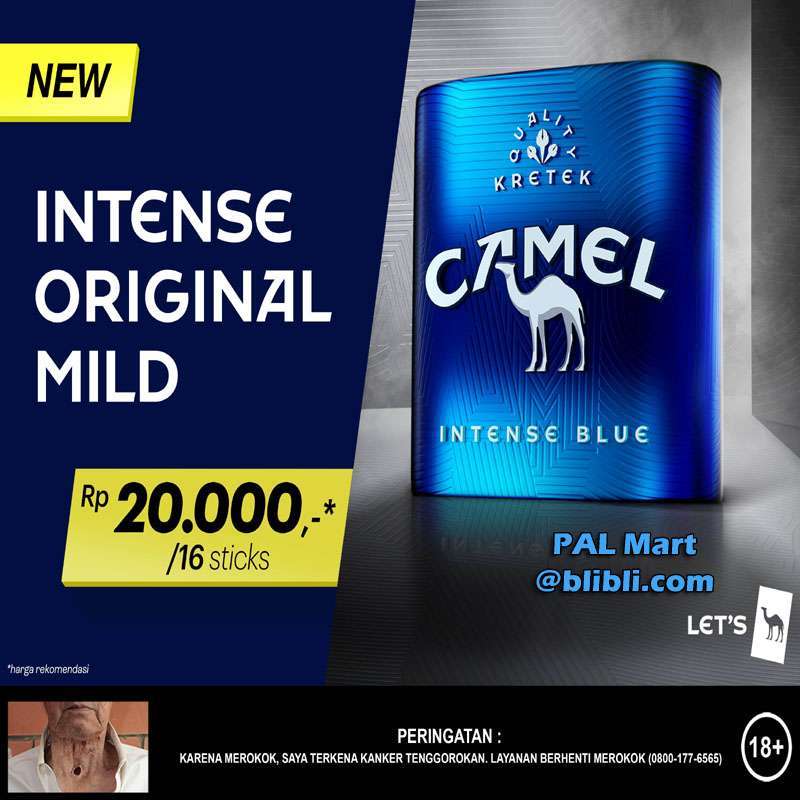 Jual Rokok Camel Mild Intense Blue 16 [1 Slop / 10 Bungkus @ 16 Batang ...