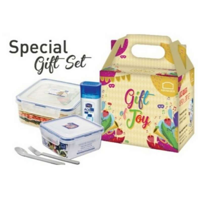 Promo LOCK N LOCK GIFT SET LUNCH BOX TEMPAT DAN ALAT MAKAN MINUM Diskon ...
