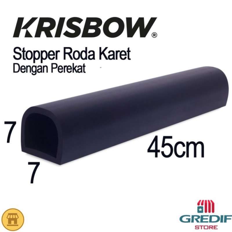 Jual Gratis Ongkir Krisbow Wheel Car Stopper Rubber - Ganjalan Penahan ...