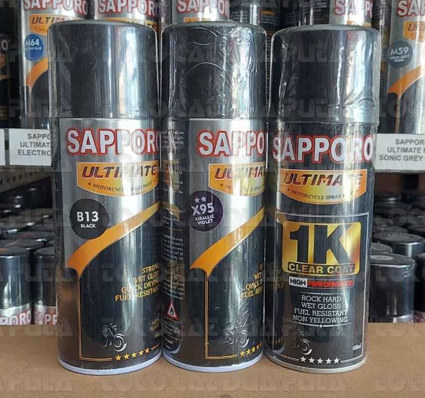 Jual Paket Sapporo Ultimate X95 Xirallic Violet 3 Step di Seller Toko ...