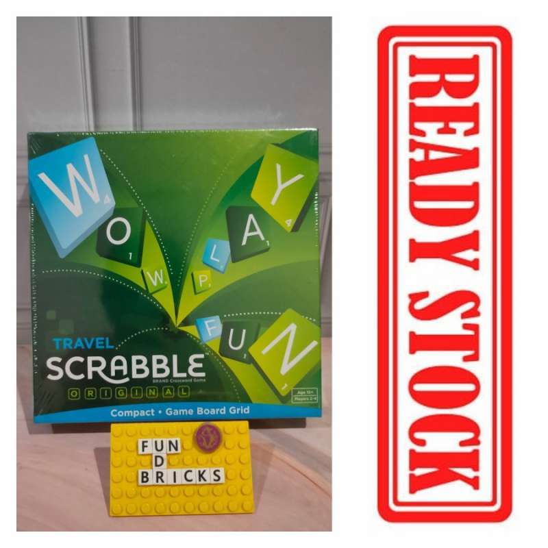 Promo Travel Scrabble Original Mattel Compact Game Board Grid Diskon 48 ...