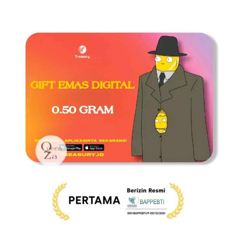 Jual Gift 0.5 Gram Emas Digital by Treasury di Seller Infinity_shop ...