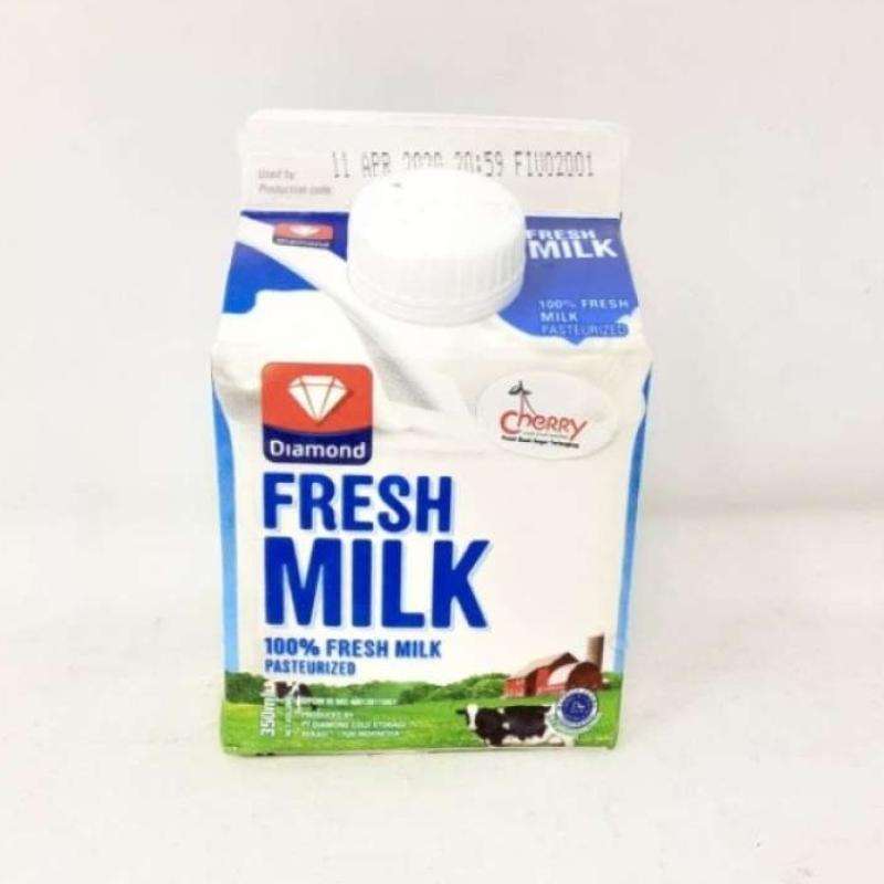 Jual Diamond Fresh Milk Plain [350 Ml] Halal Di Seller The Gourmet ...