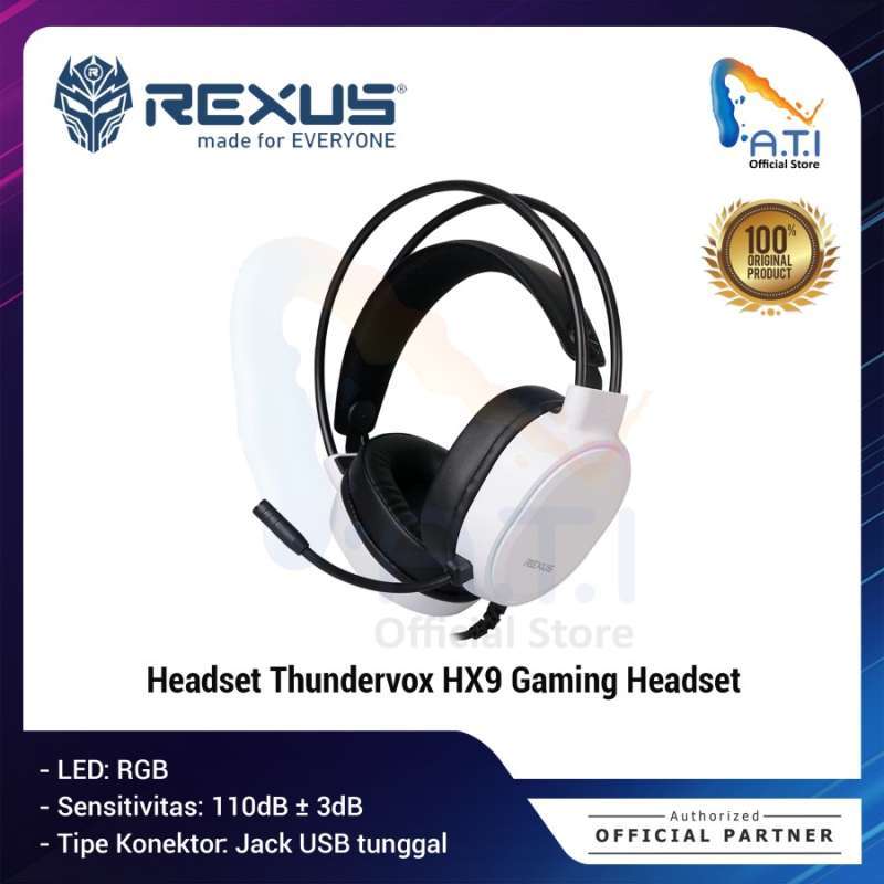 Jual REXUS HX9 Headset Gaming Rexus Thundervox HX-9 RGB Gaming Headset ...