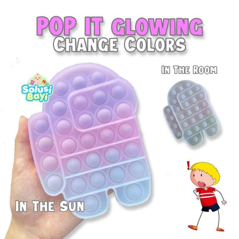 Jual Gratis Ongkir Pop It Fidget Toys Berubah Warna Pop It Uv Change ...