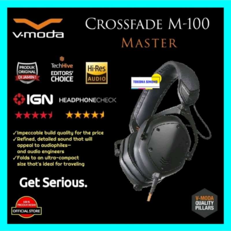 Jual V Moda Crossfade M 100 Master / M100 Master Over-Ear Headphone - Hitam di Seller TOKONA ...