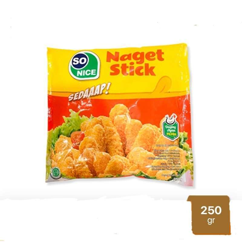 Jual Chicken Nugget Stick Ayam So Nice Sedap 250gr Halal Mui Di Seller ...