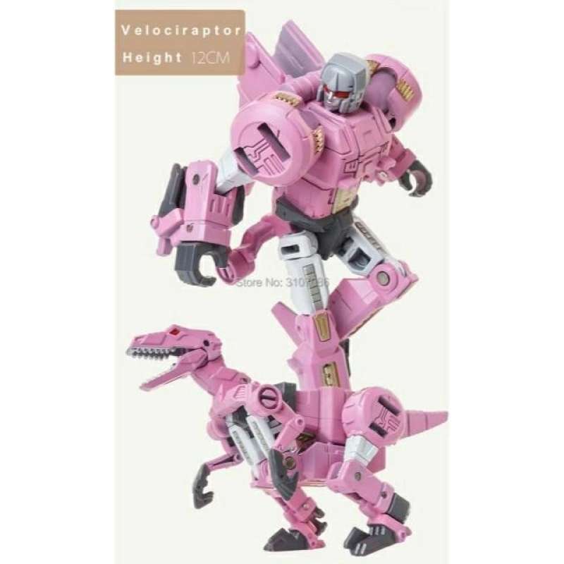 Jual BMB Dinoforce Vulcanicus Velociraptor Transformers Combiner Robot ...