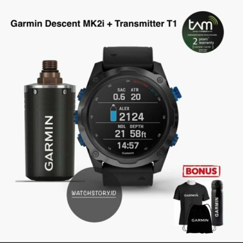 Jual Garmin Descent MK2i Titanium Carbon Gray DLC with Black Band di ...
