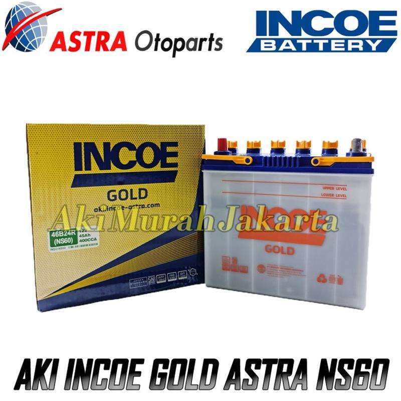 Jual Aki Mobil Suzuki SX Over INCOE GOLD Astra NS60 Aki Basah 12V / 45 ...