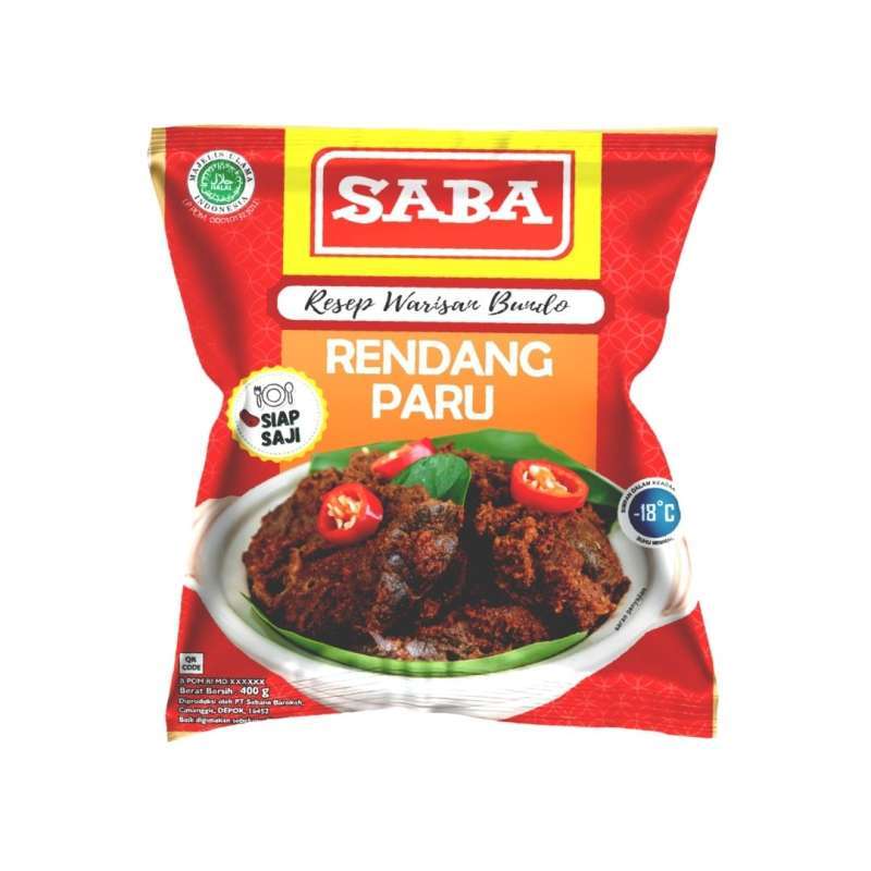 Jual SABA Rendang Paru Frozen 400 g di Seller Saba Official Store ...