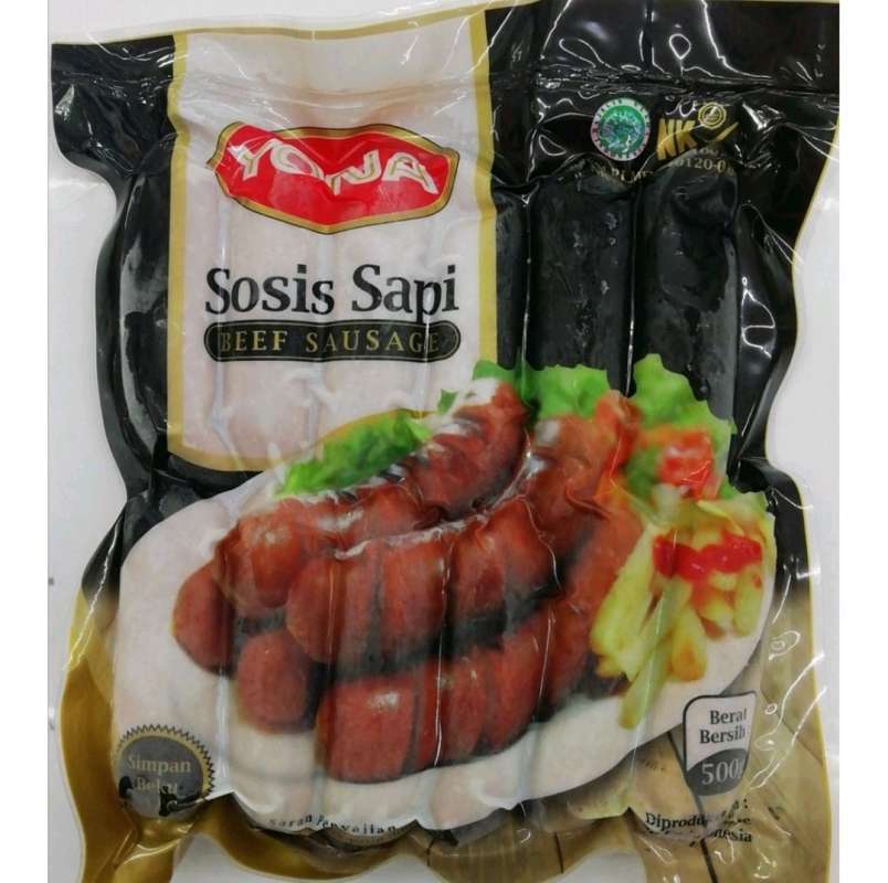 Jual Yona Sosis Bakar Beef Sausage Isi 6 500gr di Seller 3key Frozen ...