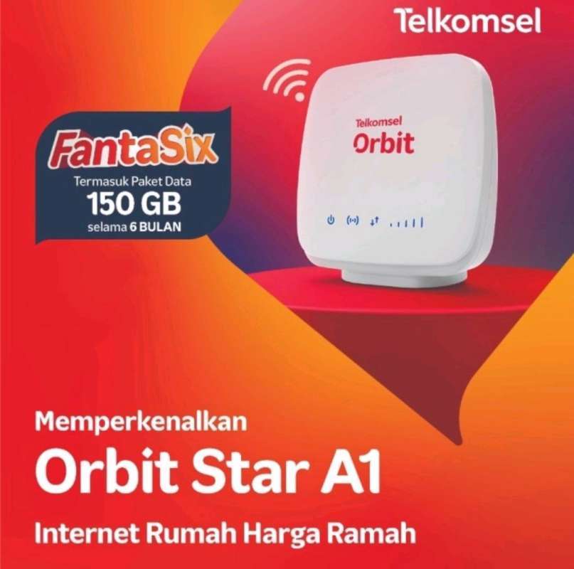 Jual Modem Telkomsel Orbit Star A1 Fantasix 4G Router 150GB di Seller ...